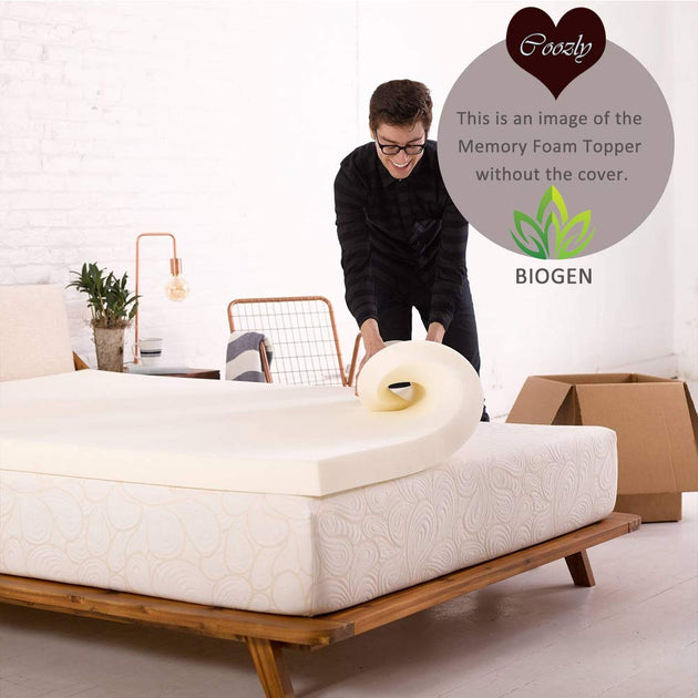 Blue Biogen Super Soft Memory Foam Mattress Topper – Coozly