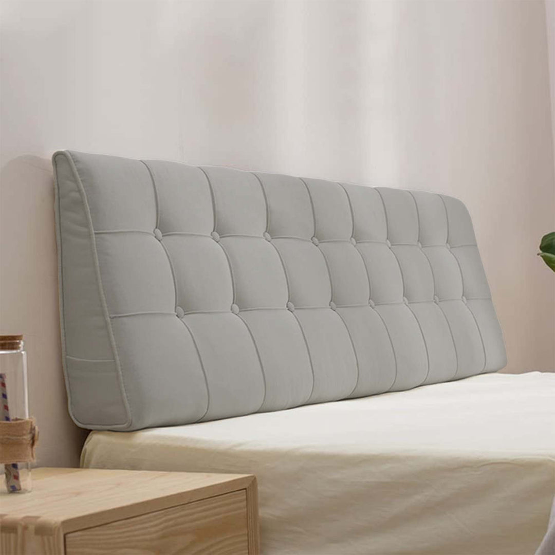 Outer Foam Light Grey HeadBoard Bed Cushion Coozly